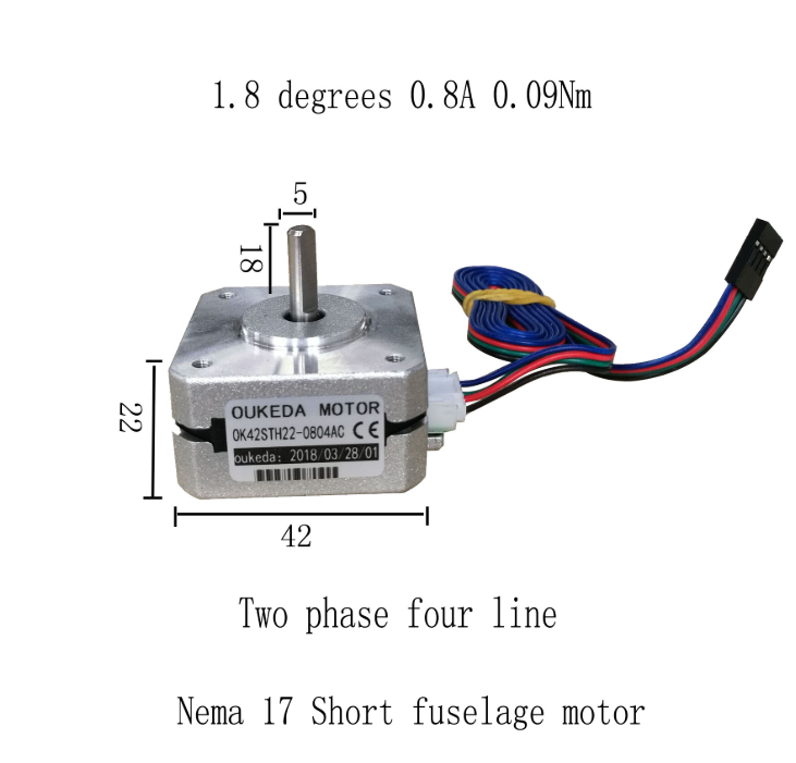 Pancake Stepper Motor Nema 17 | FuseLab | 3D Printers & CNCs